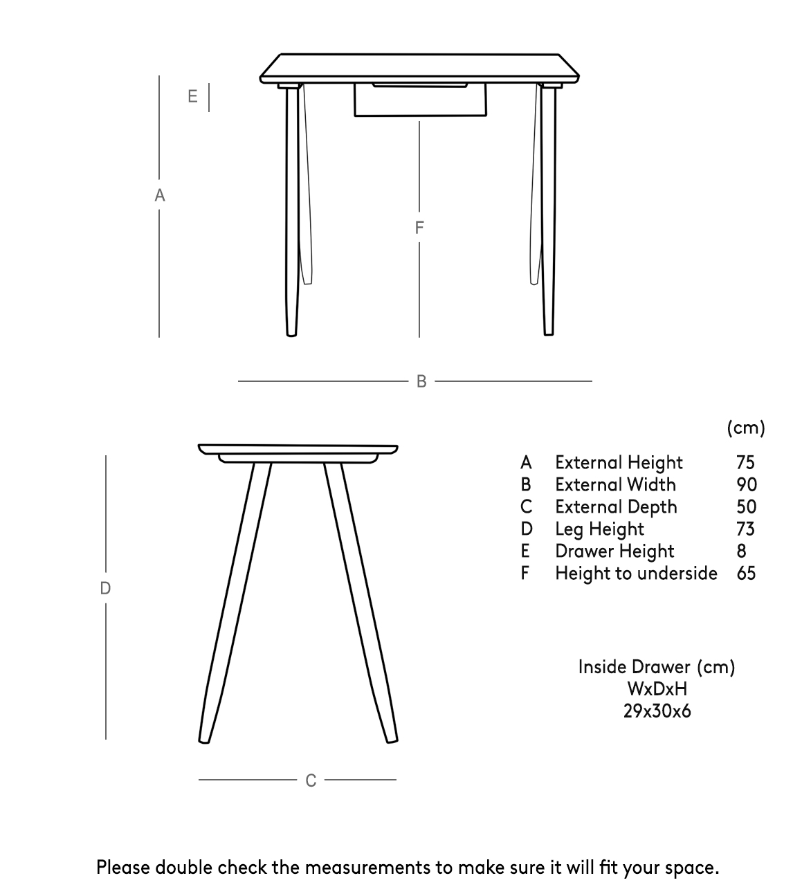 Southwark Mid-century Small Desk in Dark Brown Acacia | Swoon