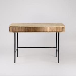 Watts Scandi Desk in Mango Wood | Swoon