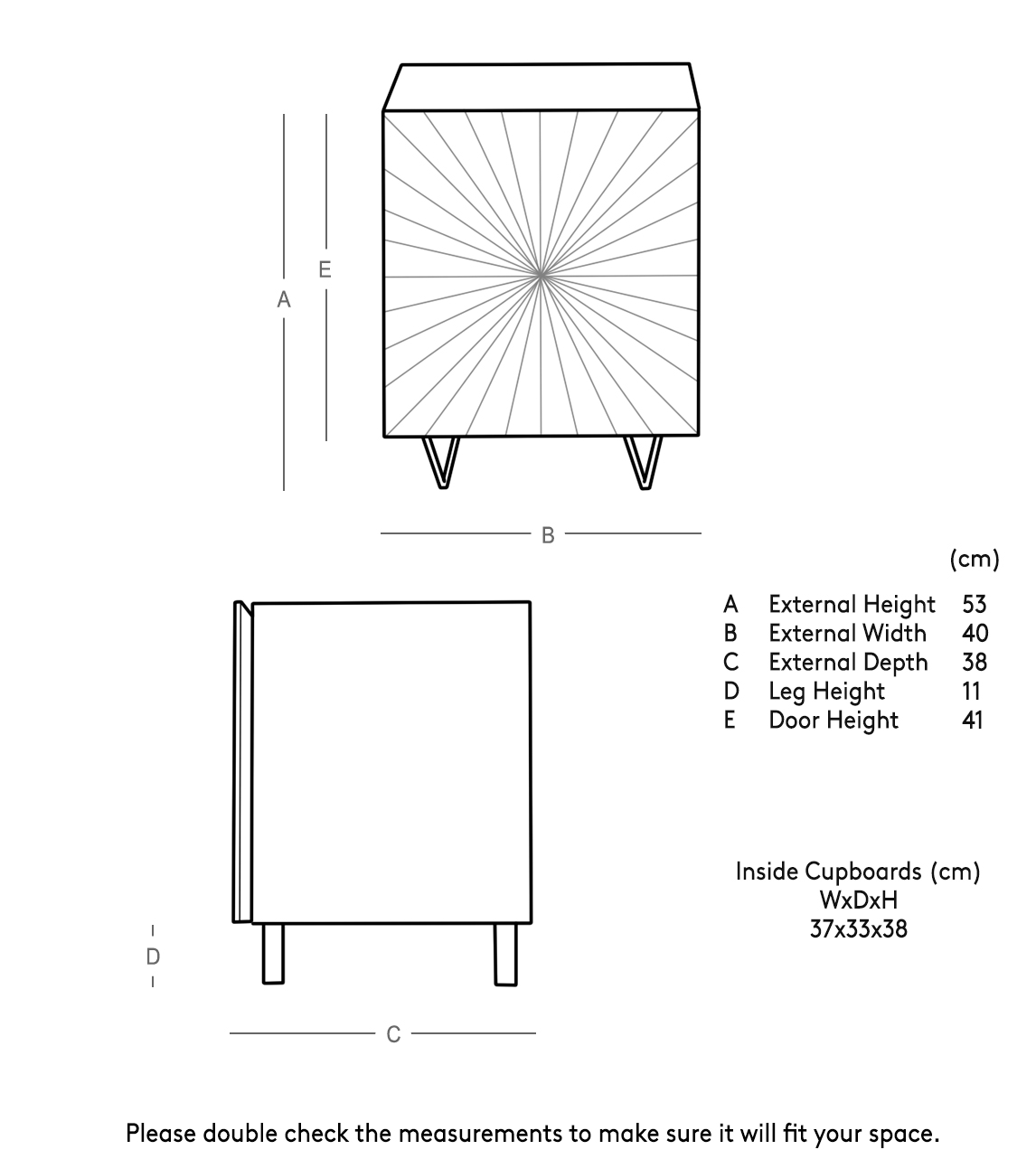 Ziggy Bedside Table, Contemporary Style in Silver | Swoon