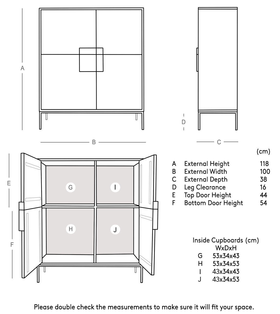 Banner Deco Cabinet, Mid-Century Style in Mango Wood & Antique Brass ...