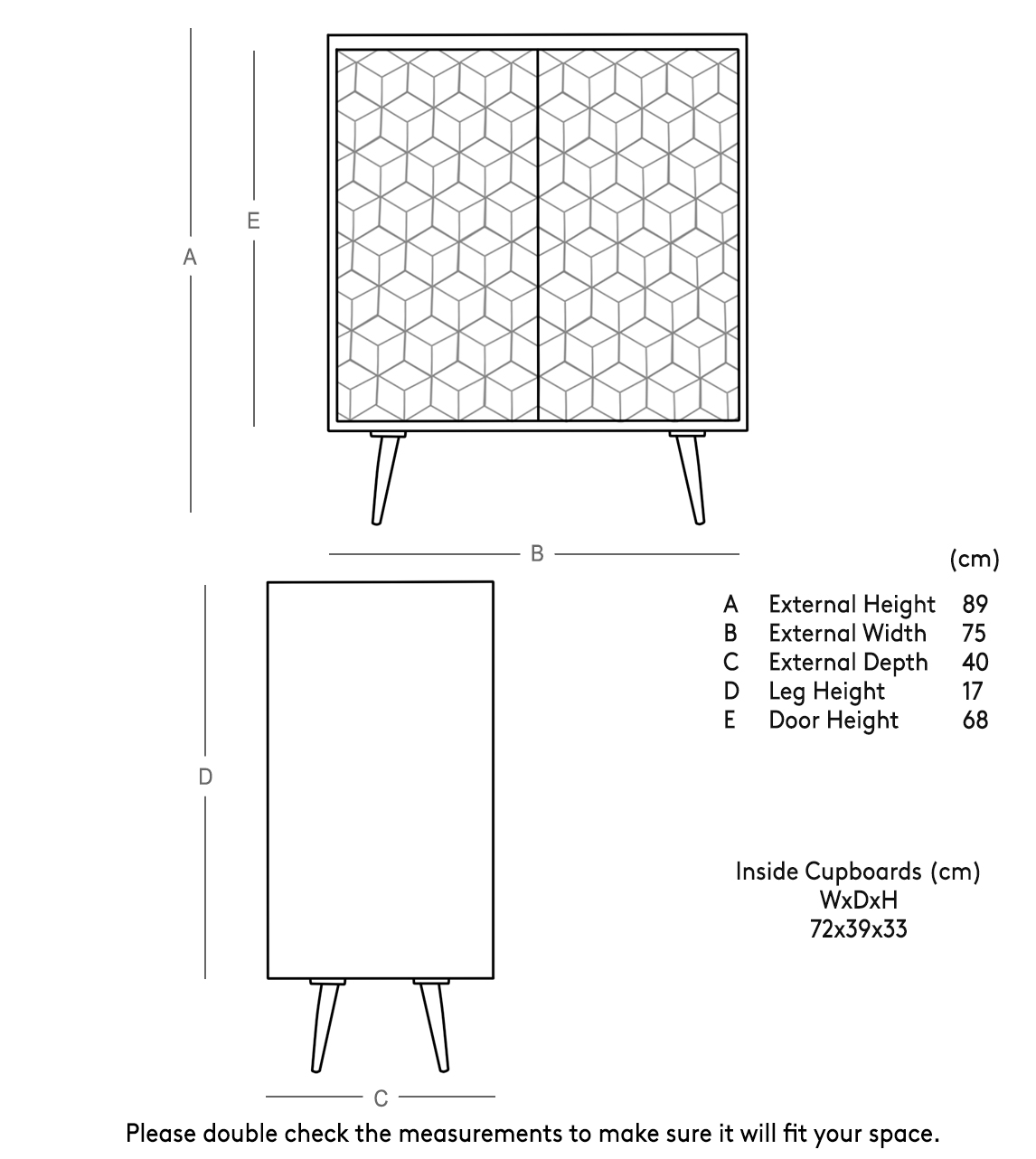Terning Mid-Century Cabinet in Natural Mango Wood | Swoon