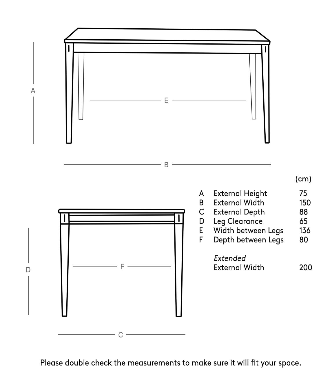 Reyna Classic Extendable Dining Table in Matt Charcoal & Brass | Swoon