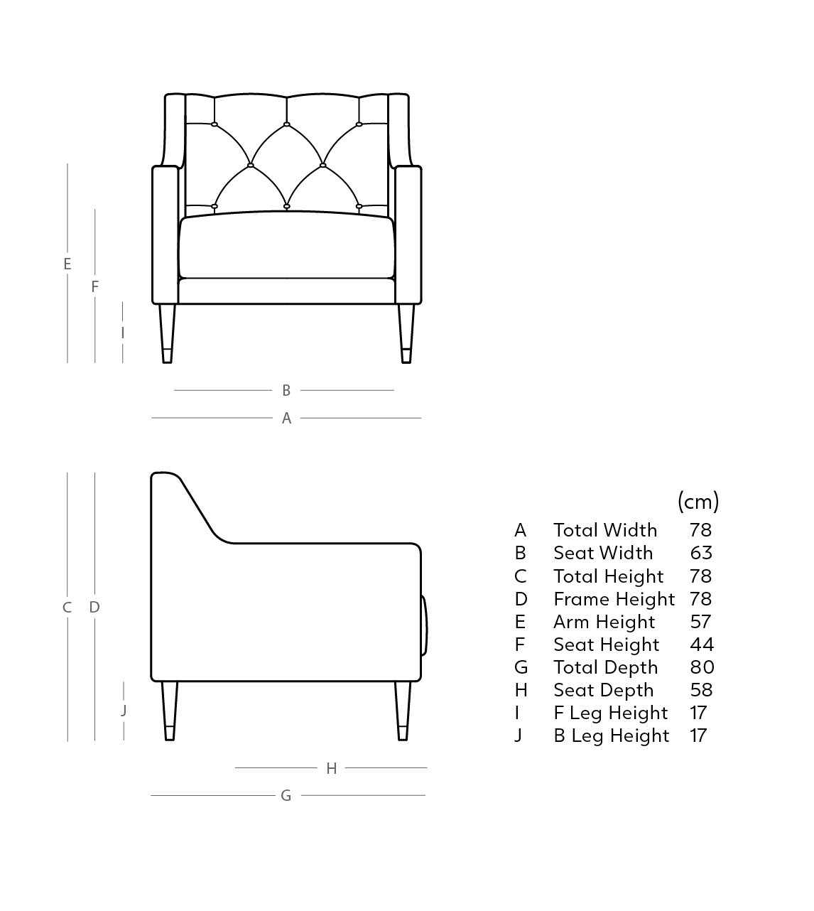 Pritchard Armchair in Kingfisher Easy Velvet with Dark Feet | Swoon