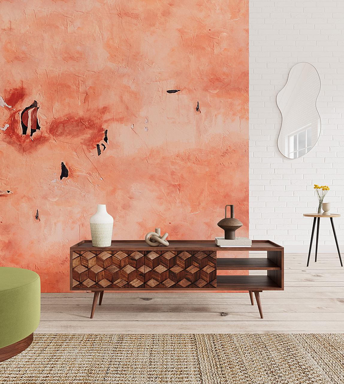 Terning Mid-Century Style, Two-Door TV Stand in Acacia | Swoon