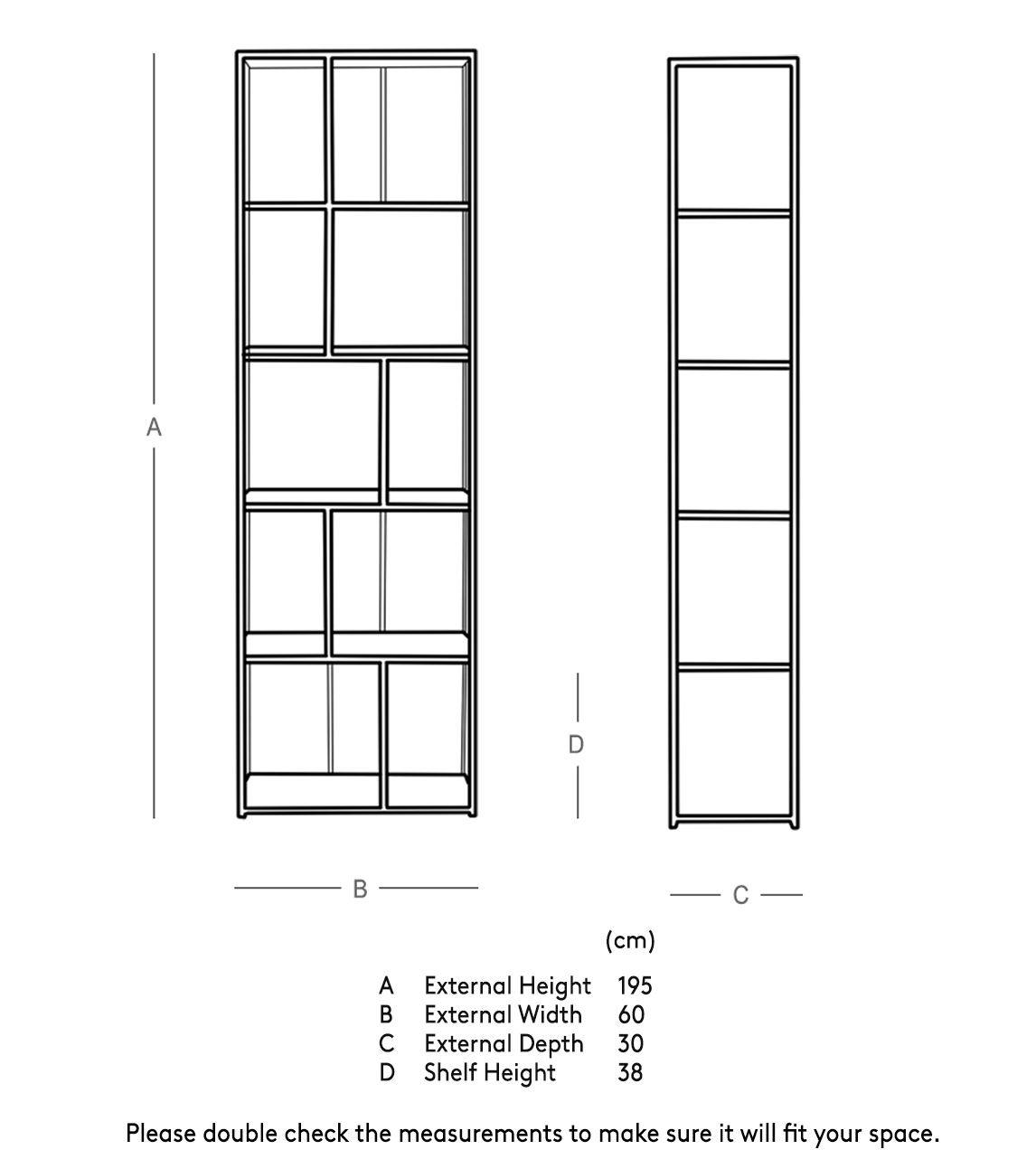 Aero Deco Shelving Unit in Brass | Swoon