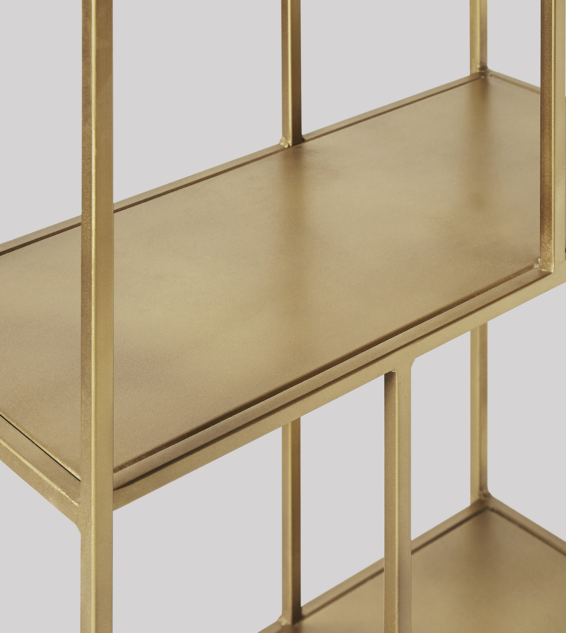Aero Deco Shelving Unit in Brass | Swoon