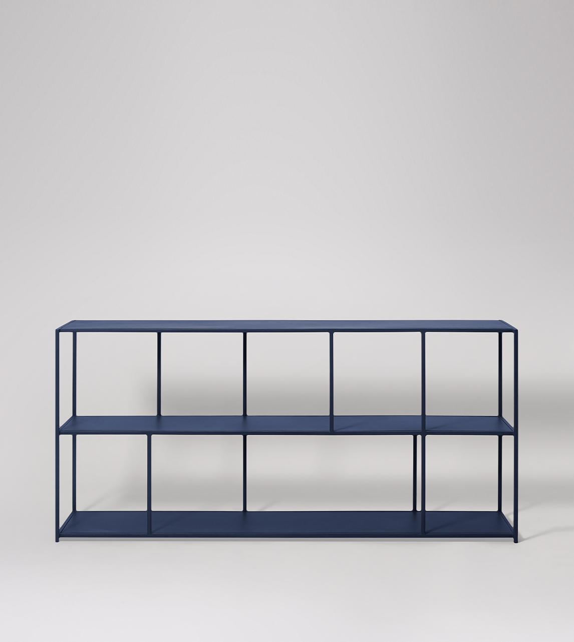 Aero Industrial Low Shelving Unit in Blue | Swoon