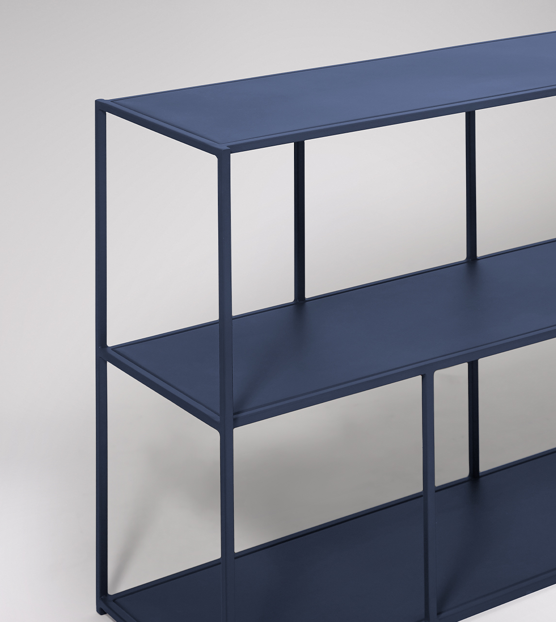 Aero Industrial Low Shelving Unit in Blue | Swoon