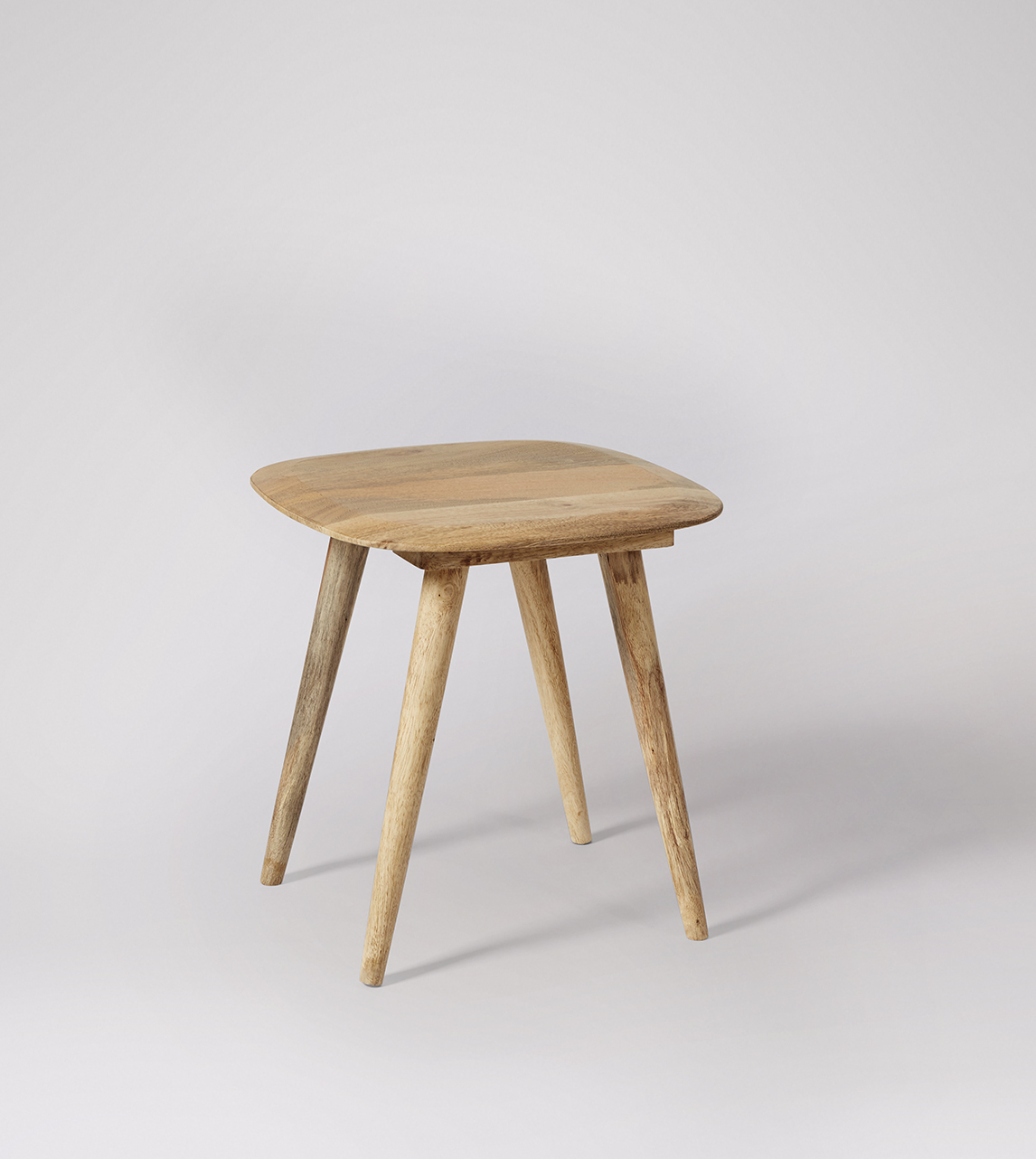 Side Table, Scandi Style in Natural Mango Wood | Swoon