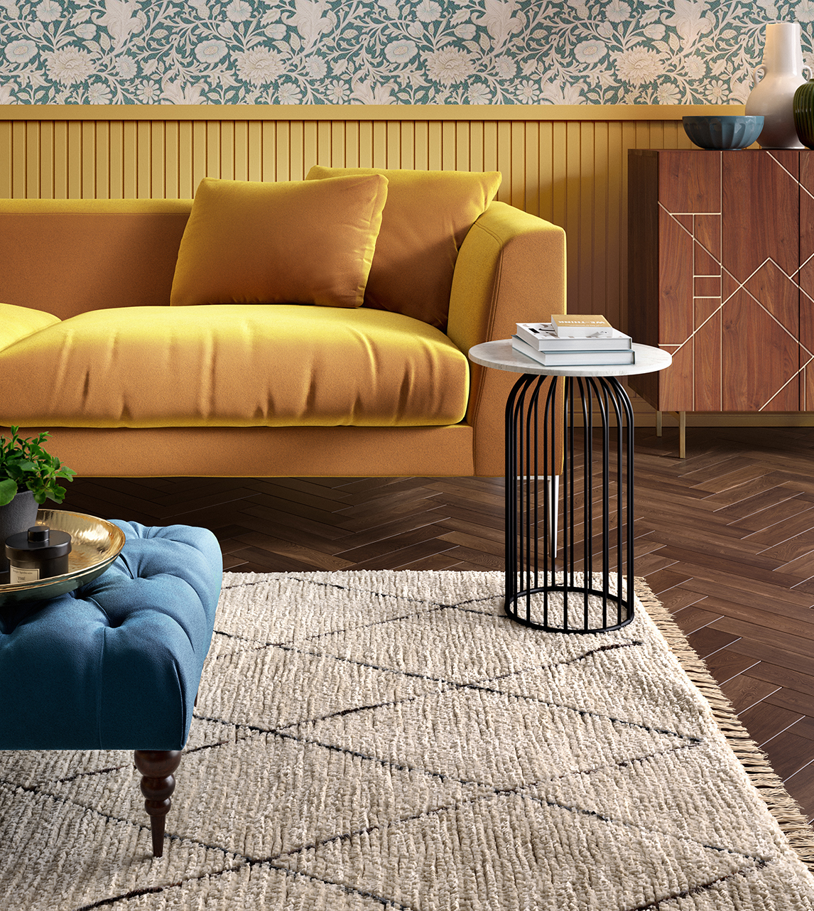 Plymouth Rectangular Ottoman | Swoon