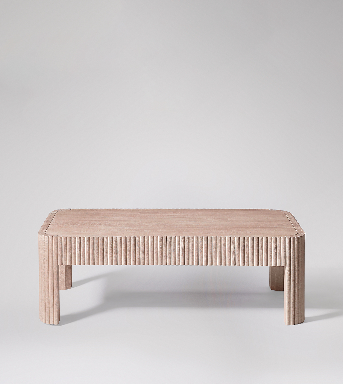 Bramber Maximalist Coffee Table in Sandblasted Grey Mango Wood | Swoon