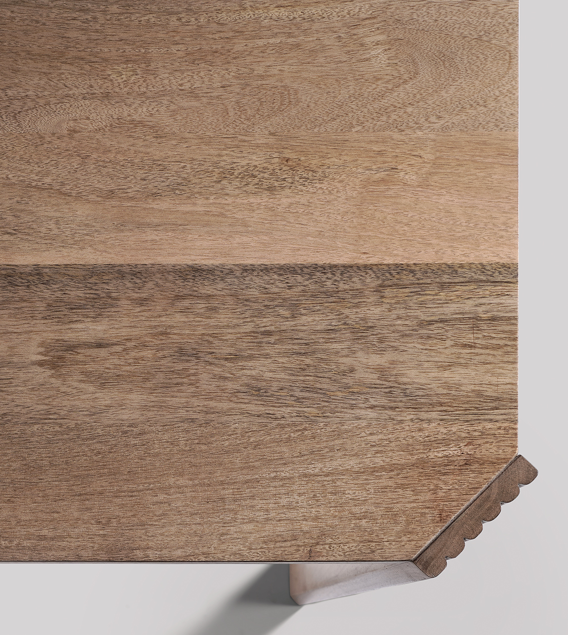 Cameron Scandi Four-seater Dining Table in Natural Oak-Stained Mango ...