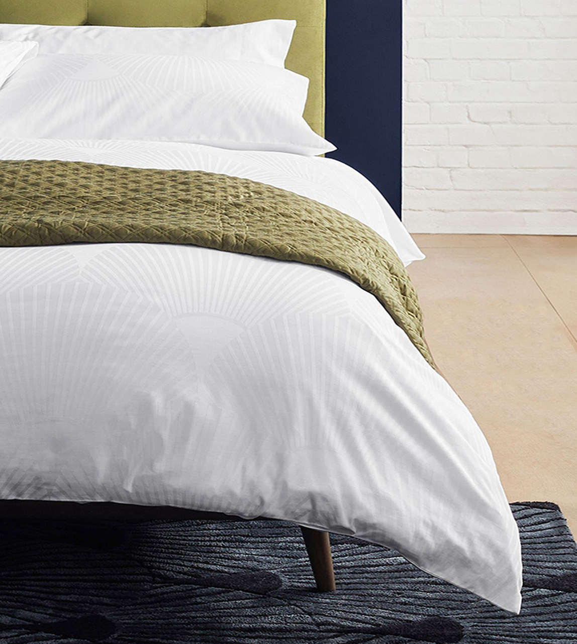 Charleston Minimalist Bedding in White | Swoon