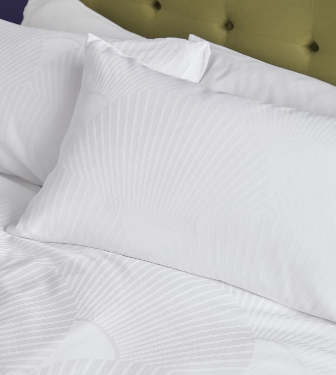 Charleston Minimalist Bedding in White | Swoon