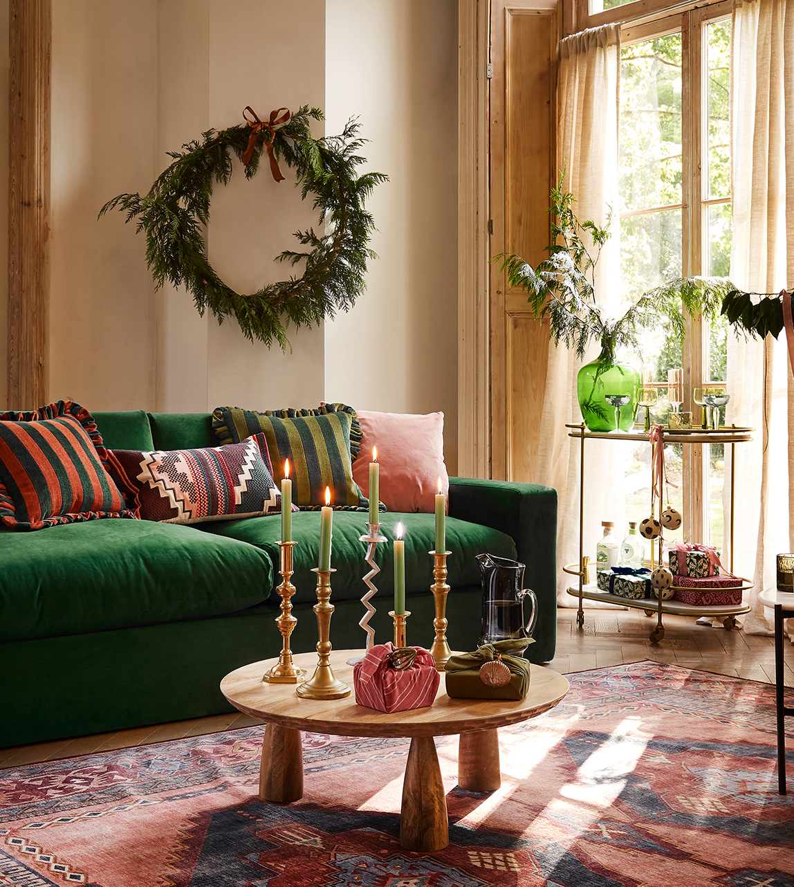 Cole Scandi Coffee Table in Natural Oak-Stained Mango Wood | Swoon