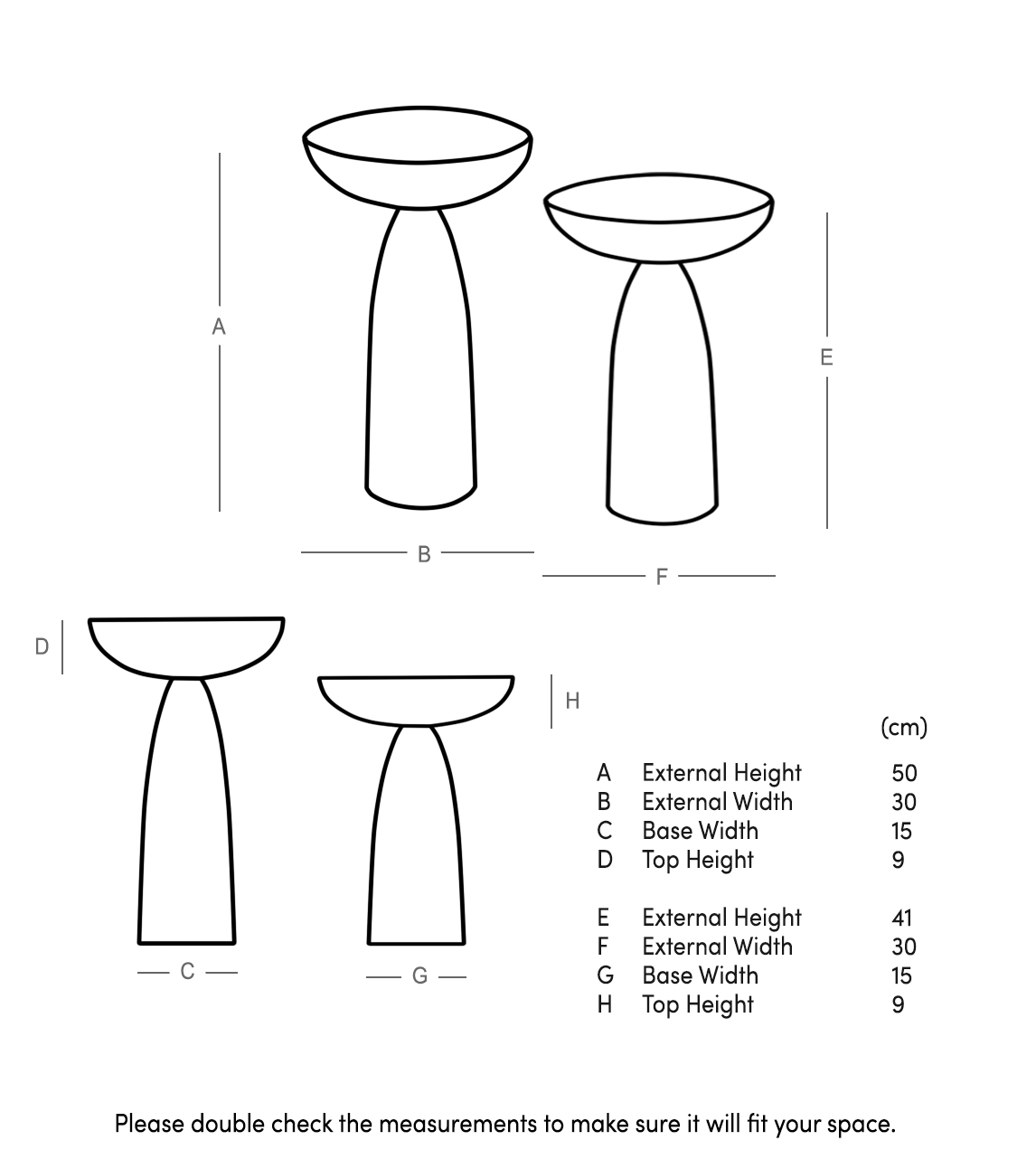 Cole Scandi Side Tables, Set of Two in Black & Dark Brown Mango Wood ...