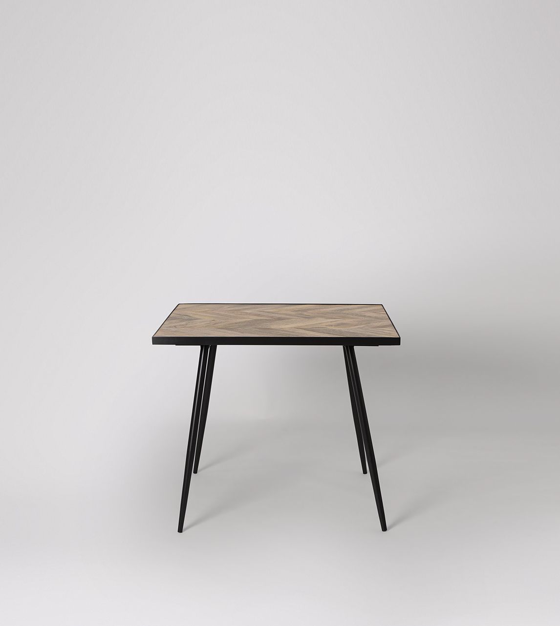 Ellis Square Dining Table, Industrial Style in Natural Mango Wood ...