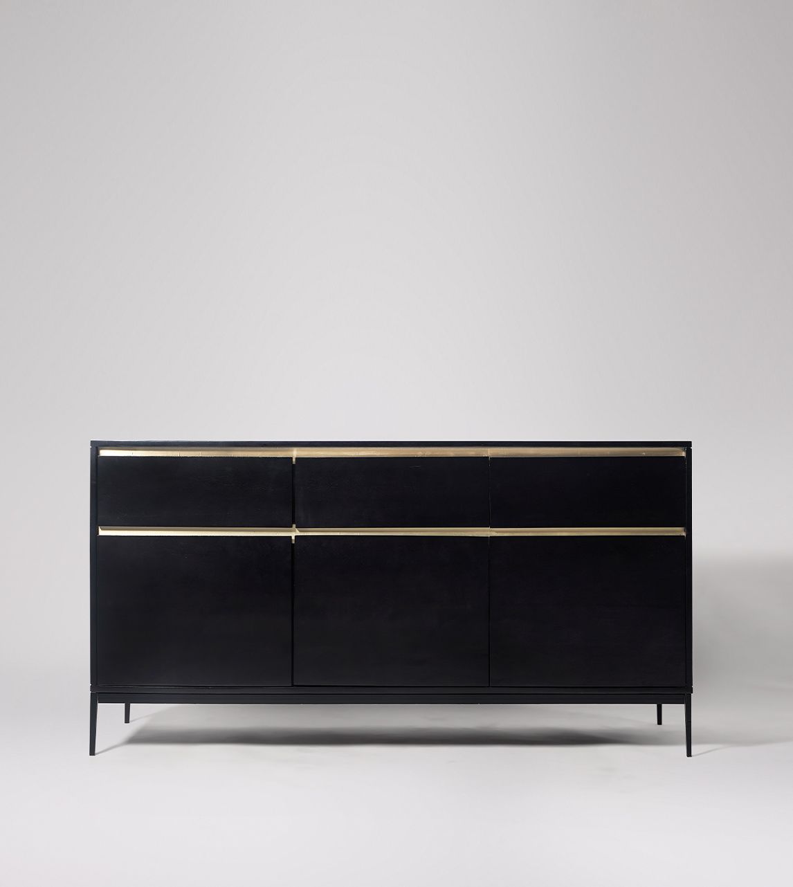 Mosby Contemporary Sideboard in Black Mango Wood | Swoon