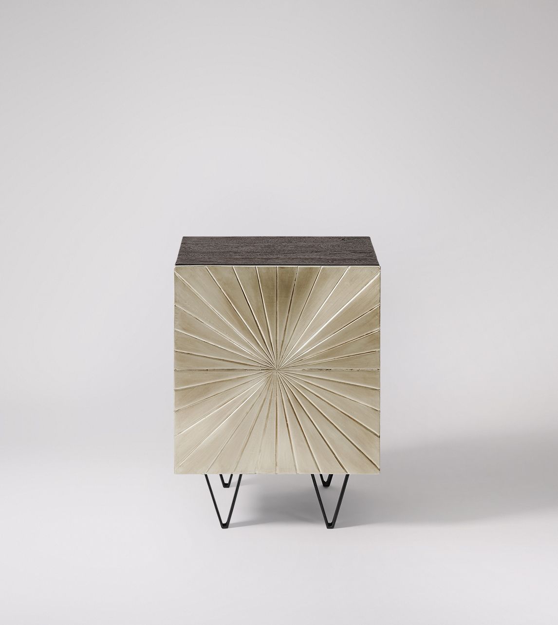Ziggy Bedside Table, Contemporary Style in Silver | Swoon