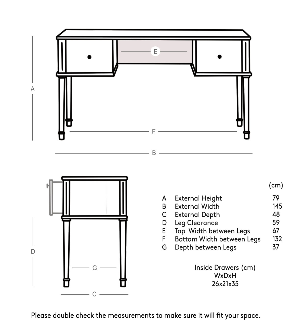 Dryden Traditional Desk in Light Brown Mango Wood & Brass | Swoon