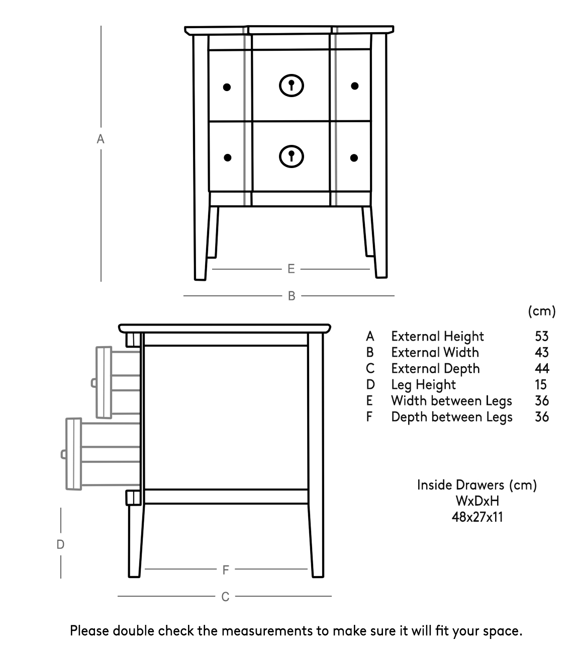 Duval Classic Bedside Table in Sandblasted Grey Mango Wood | Swoon