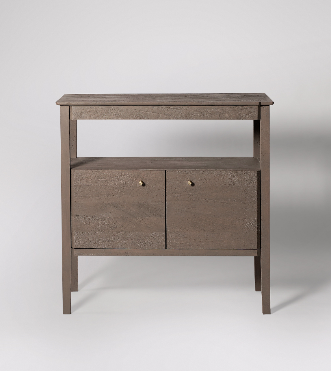 Duval Classic Cabinet in Sandblasted Grey Mango Wood | Swoon