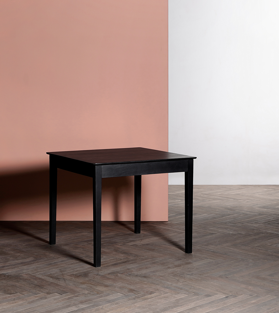 Duval Classic Four-seater Dining Table in Black Mango Wood | Swoon