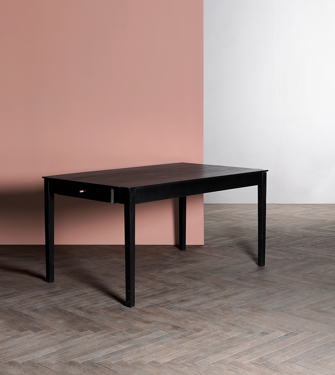 Duval Classic Six-seater Dining Table in Black Mango Wood | Swoon
