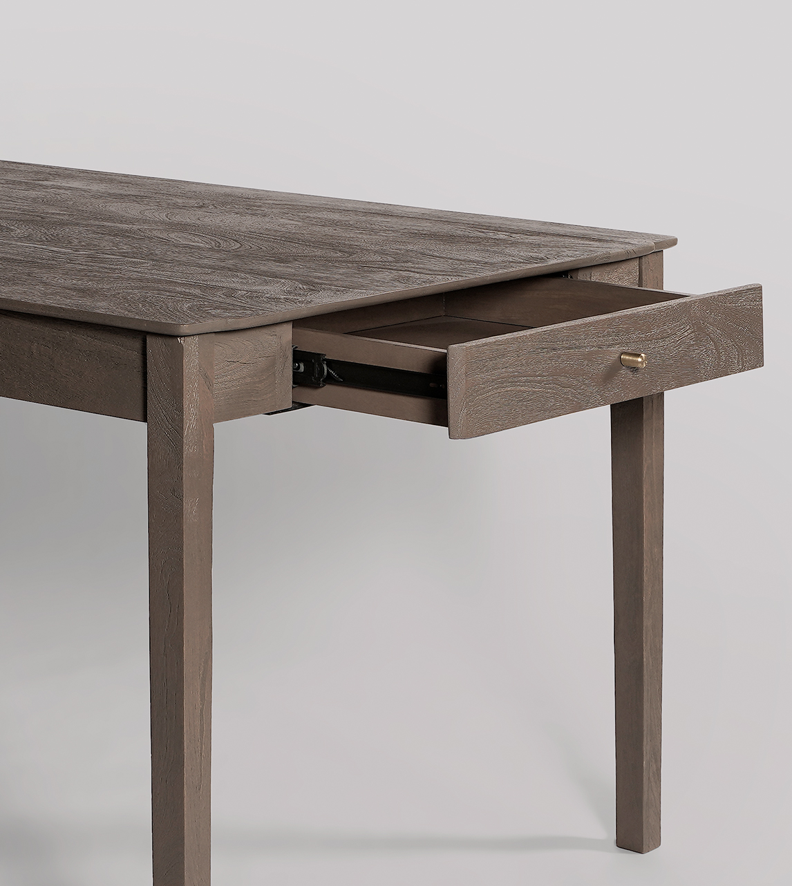 Duval Classic Six-seater Dining Table in Sandblasted Grey Mango Wood | Swoon
