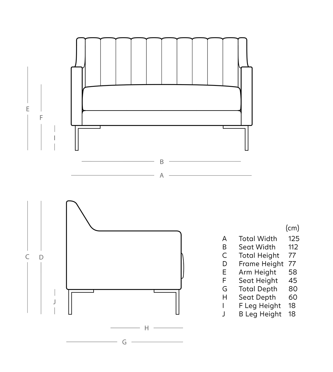 Febe Two-seater Sofa | Swoon