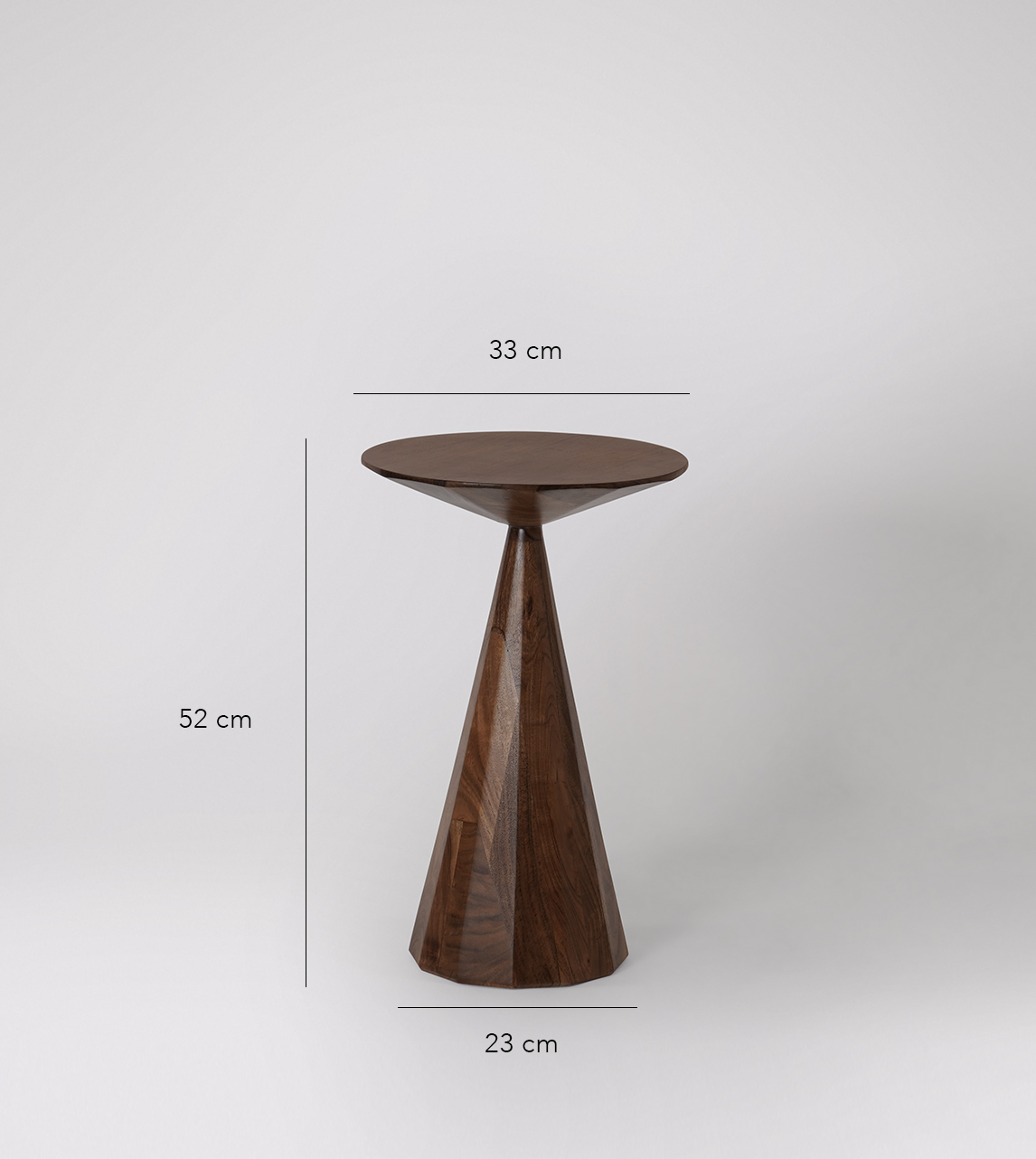 Figura Scandi Side Table in Acacia | Swoon
