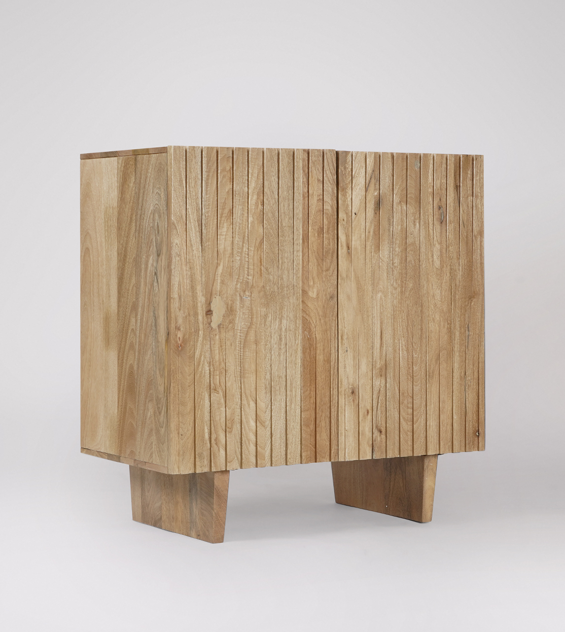 Finchley Scandi Cabinet in Natural Oak-Stained Mango Wood | Swoon