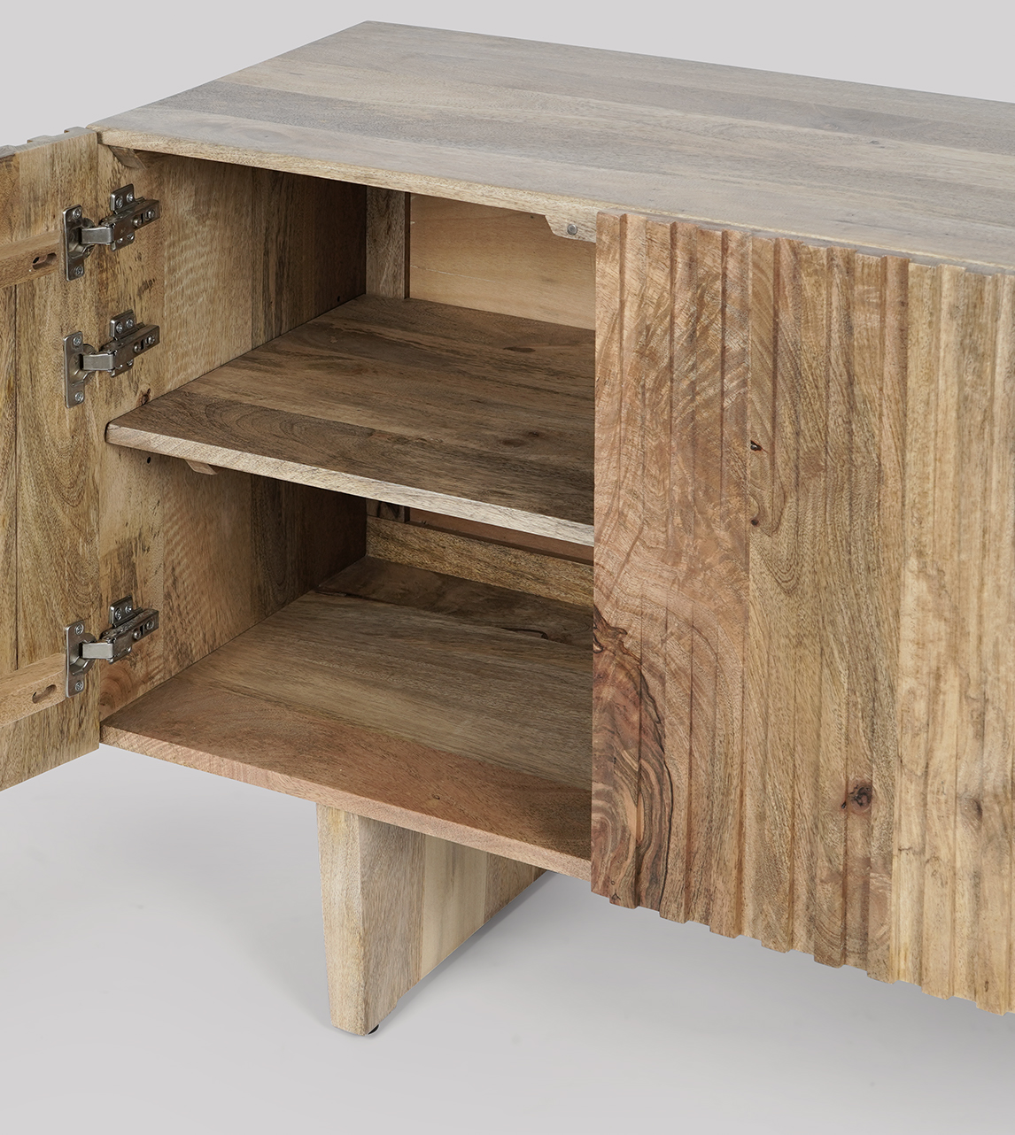 Finchley Scandi Sideboard in Natural Oak-Stained Mango Wood | Swoon