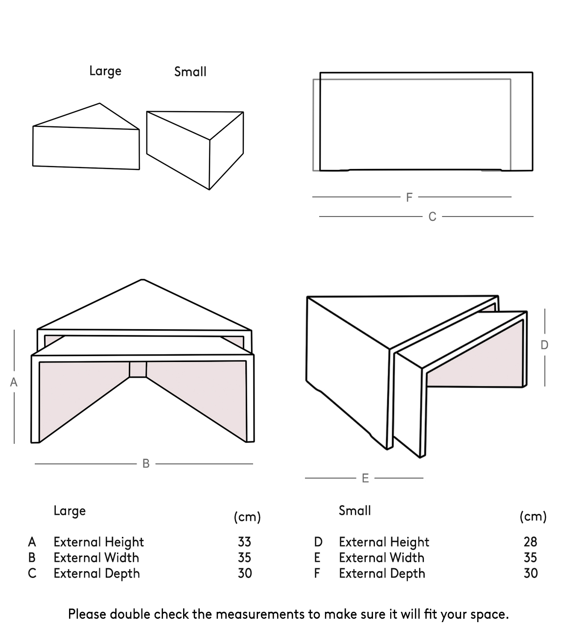 Foley Contemporary Nesting Coffee Tables in Sandblasted Grey Mango Wood ...