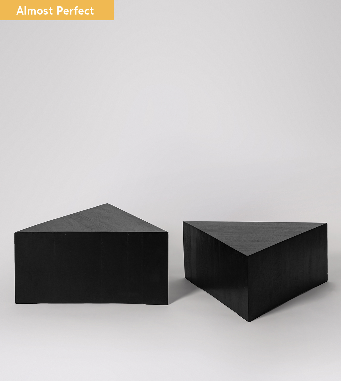 Foley Contemporary Nesting Coffee Tables in Black Mango Wood | Almost ...