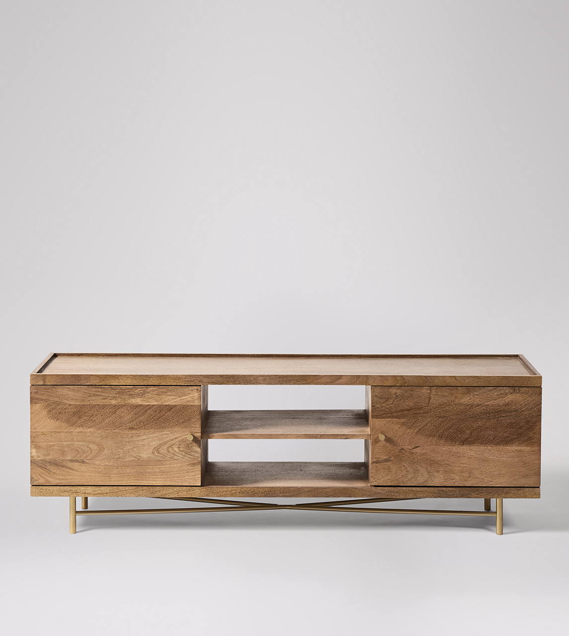 Halle Media Unit in Natural Mango | Swoon