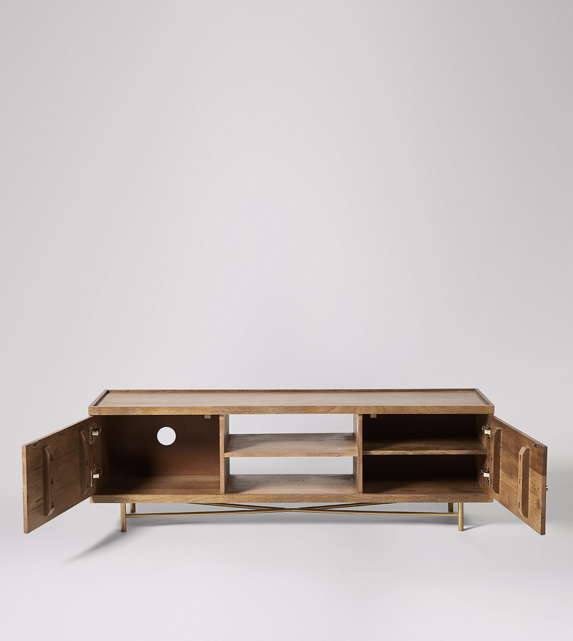 Halle Media Unit in Natural Mango | Swoon