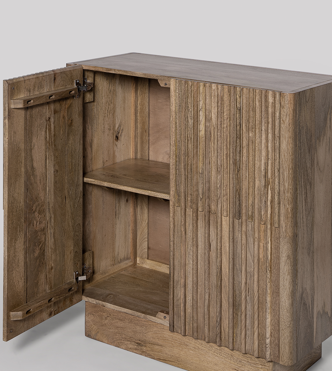 Hampstead Scandi Cabinet in Natural Oak-Stained Mango Wood | Swoon