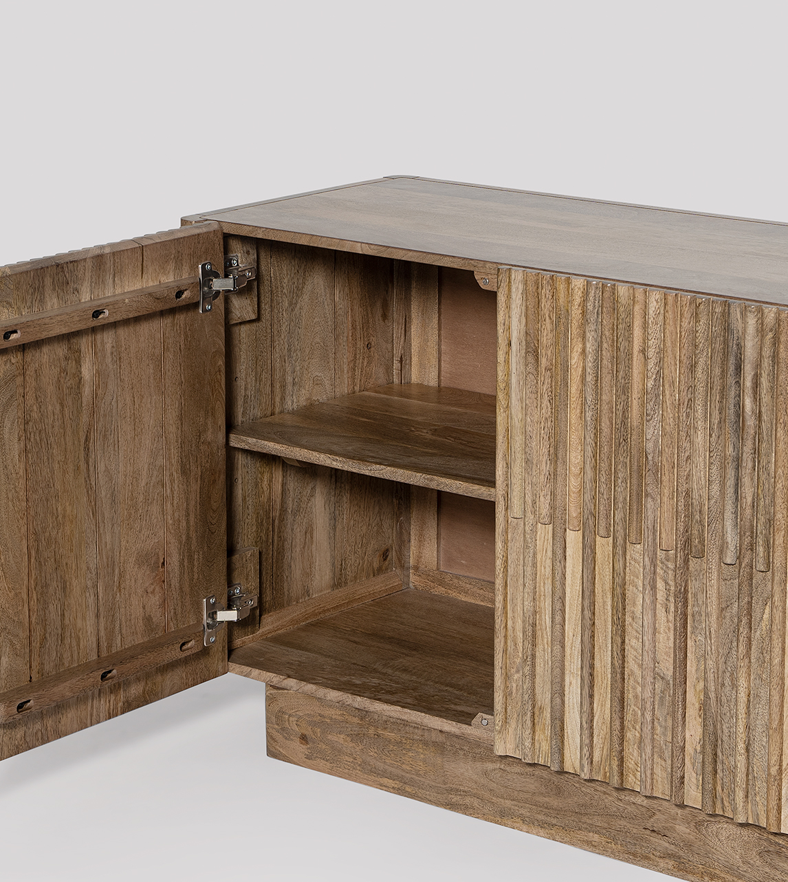 Hampstead Scandi Sideboard in Natural Oak-Stained Mango Wood | Swoon