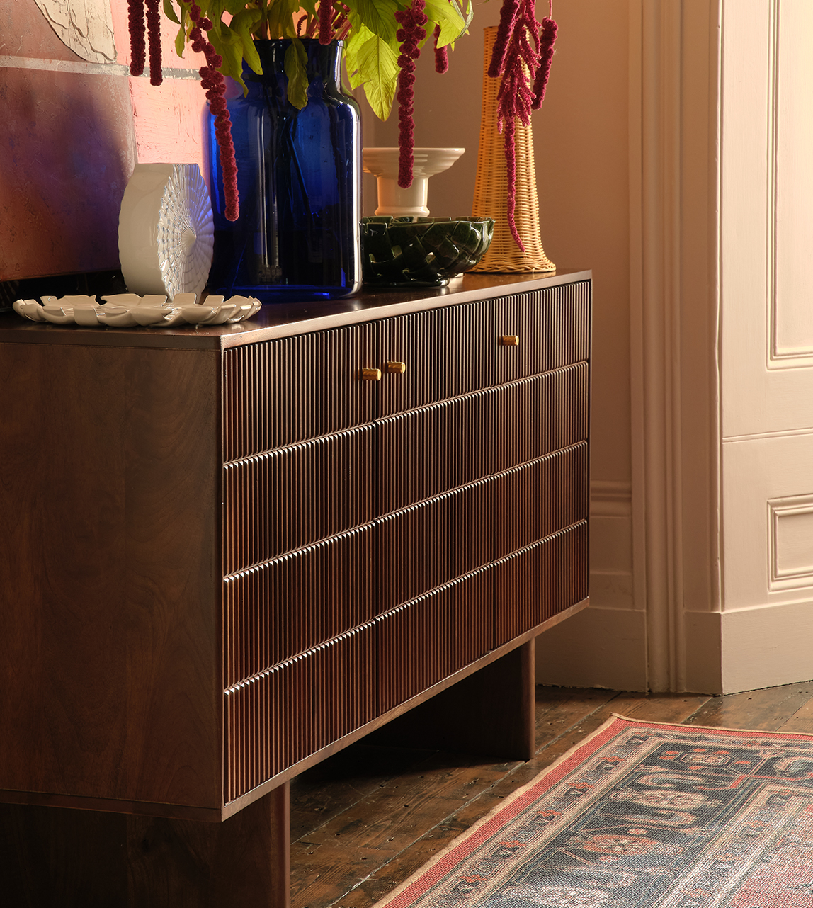 Highgate Scandi Sideboard in Tobacco-stained Mango Wood | Swoon