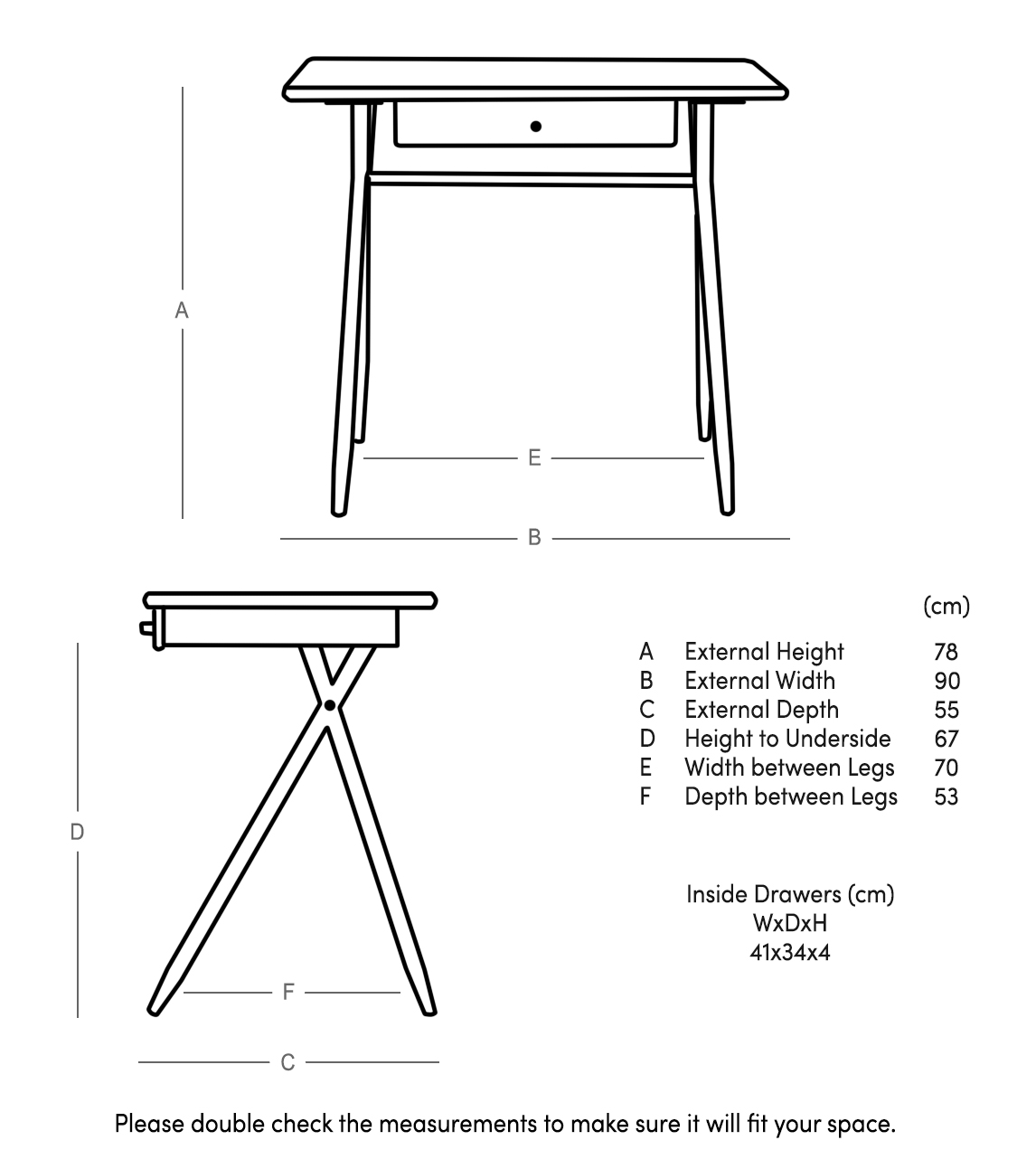 Houdini Industrial Desk in Natural Oak-stained Mango Wood & Matt Black ...