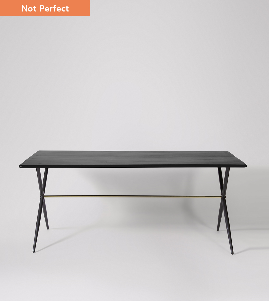 Houdini Industrial Eight-seater Dining Table in Black Mango Wood ...