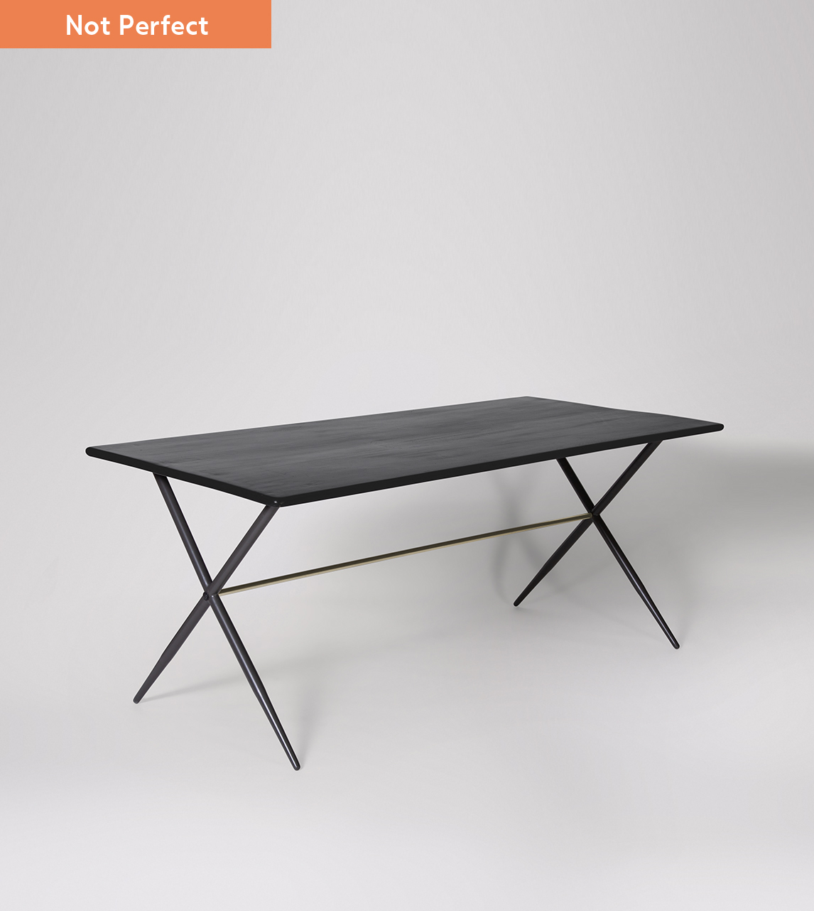 Houdini Industrial Eight-seater Dining Table in Black Mango Wood ...