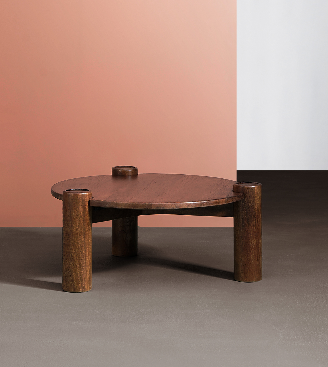 Irwell Maximalist Coffee Table in Dark Brown Mango Wood | Swoon