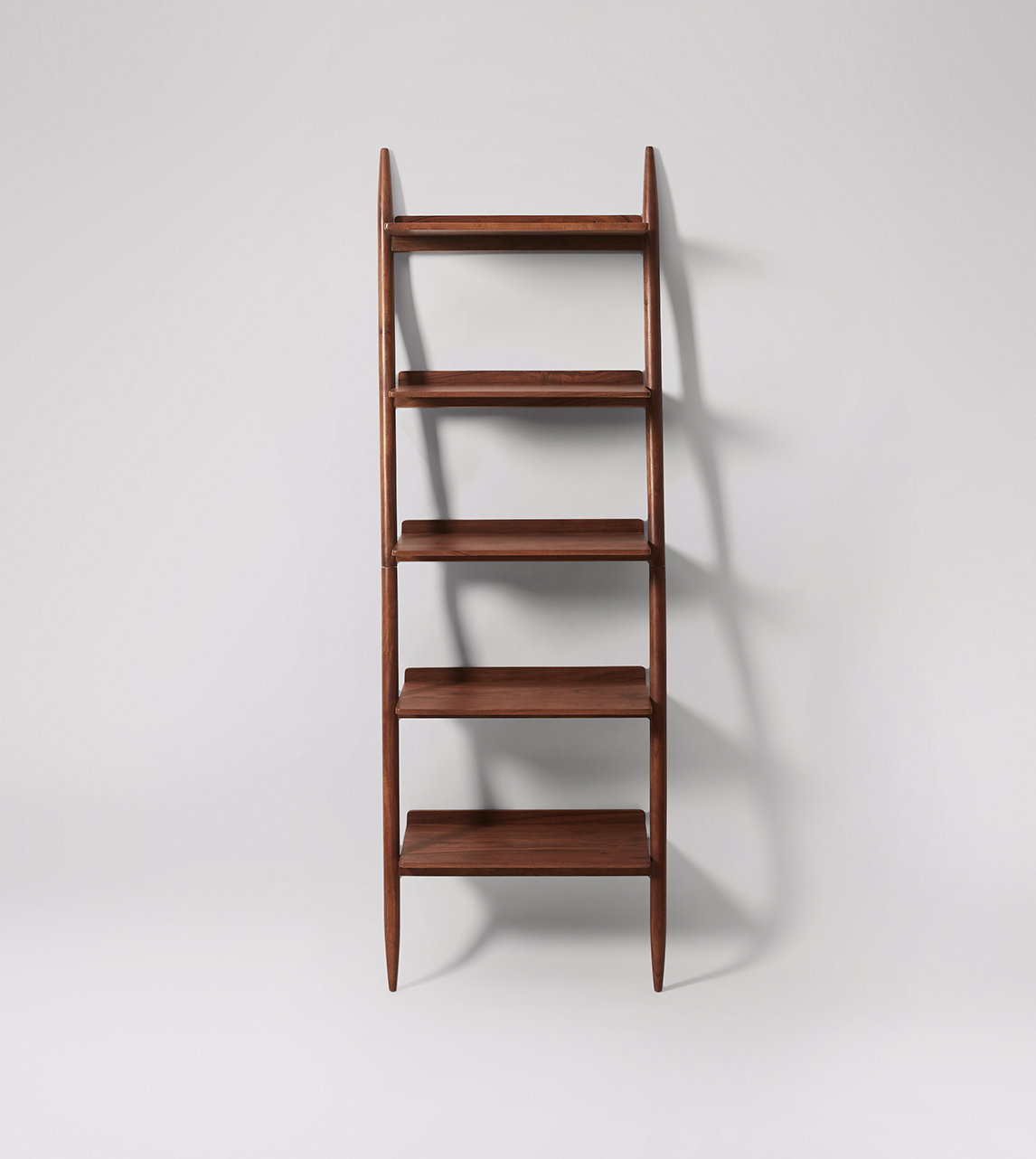 Southwark Contemporary Style Shelving Unit in Dark Brown Acacia | Swoon