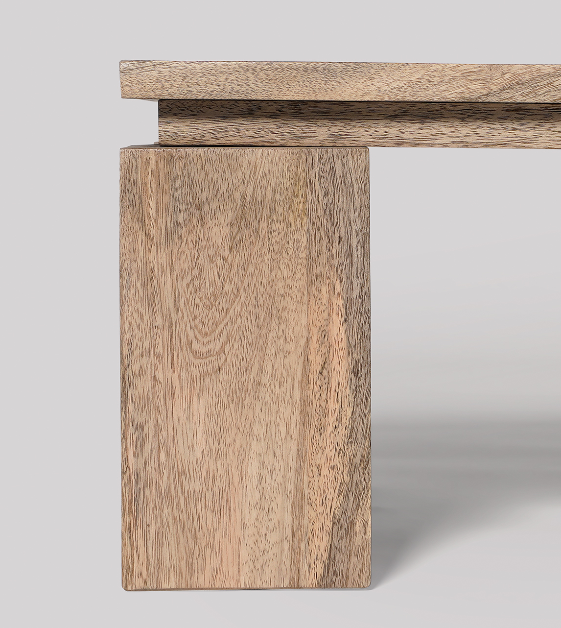 Kennet Scandi Coffee Table in Natural Oak-Stained Mango Wood | Swoon