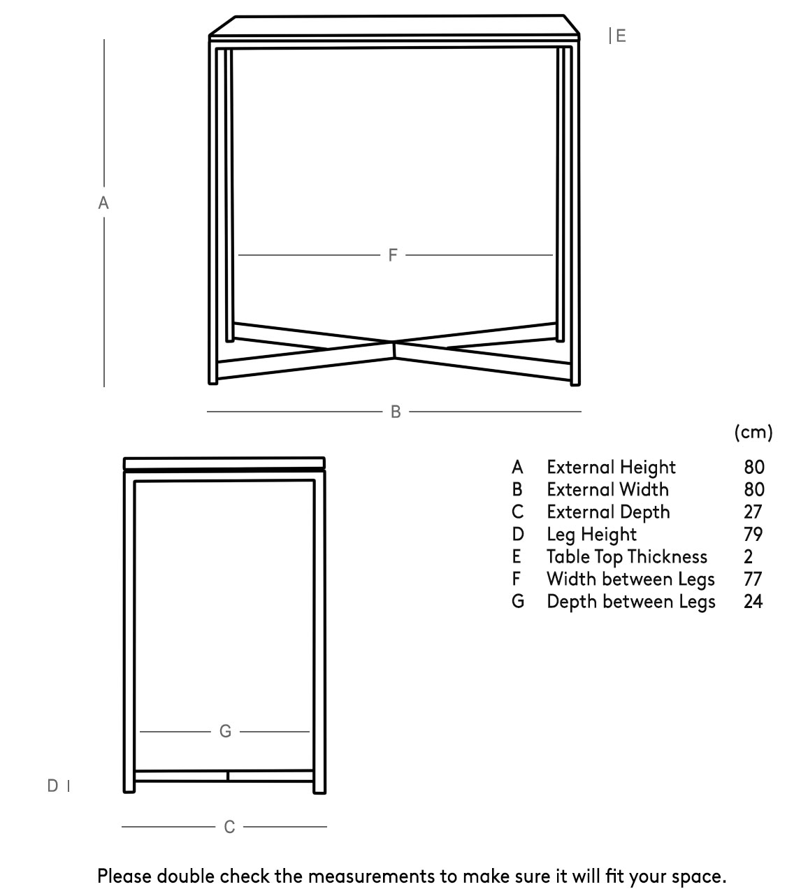Kir Contemporary Style Small Console Table in Black Steel & White ...