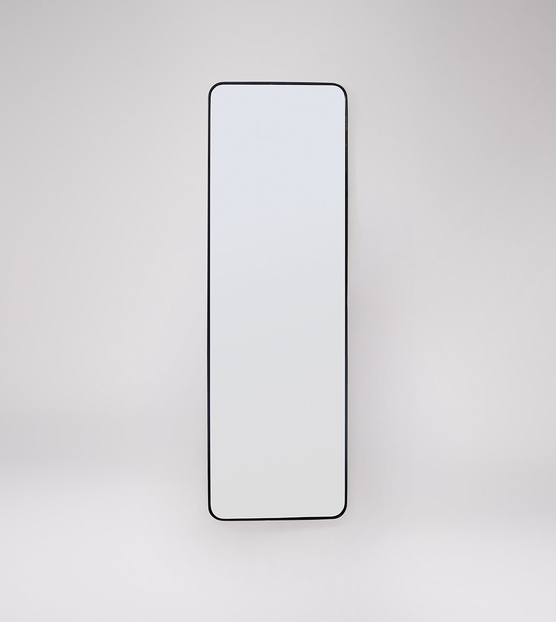 Lark Luxe Mirror in Silver Mirror & Black Steel | Swoon
