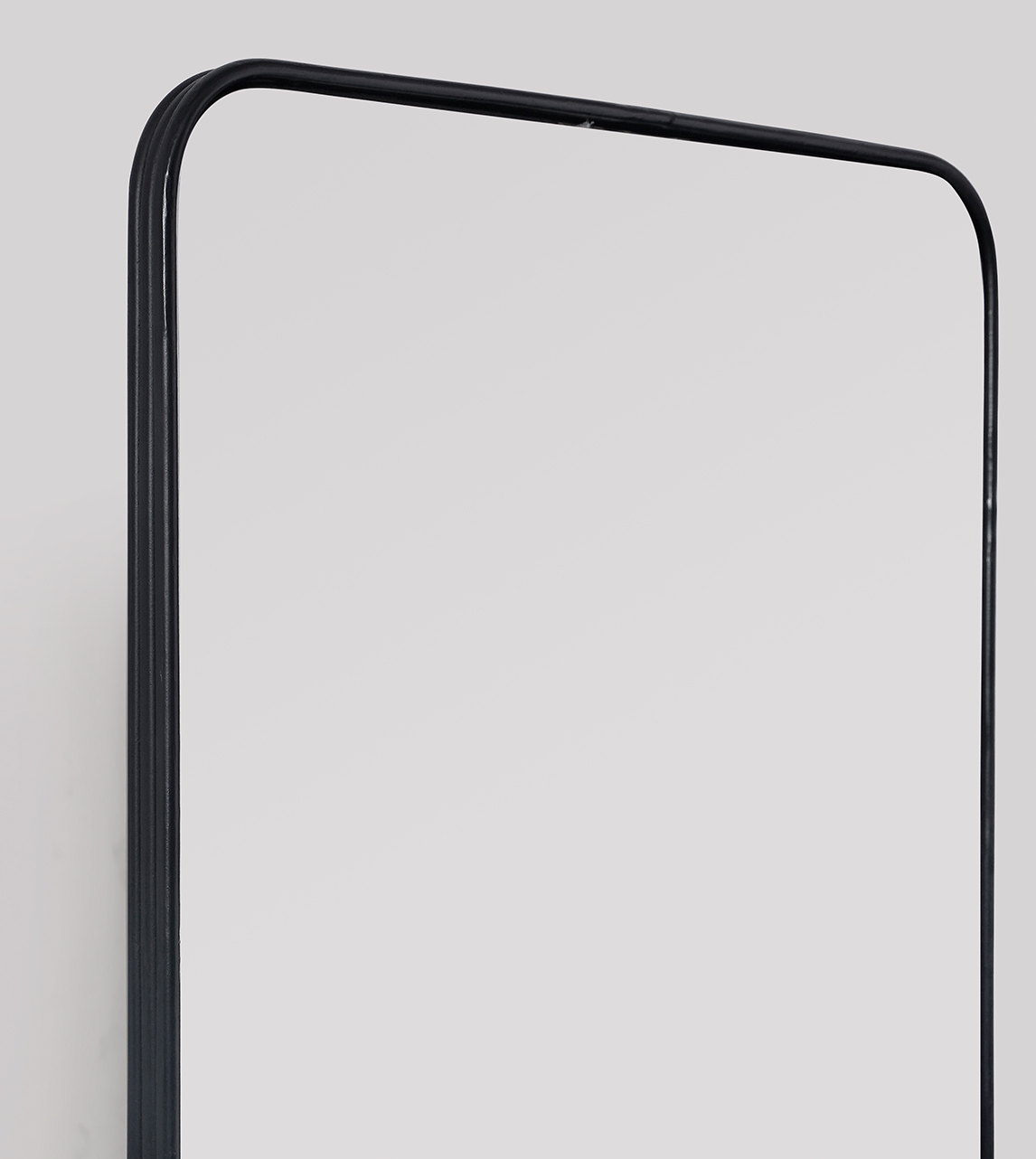 Lark Luxe Mirror in Silver Mirror & Black Steel | Swoon