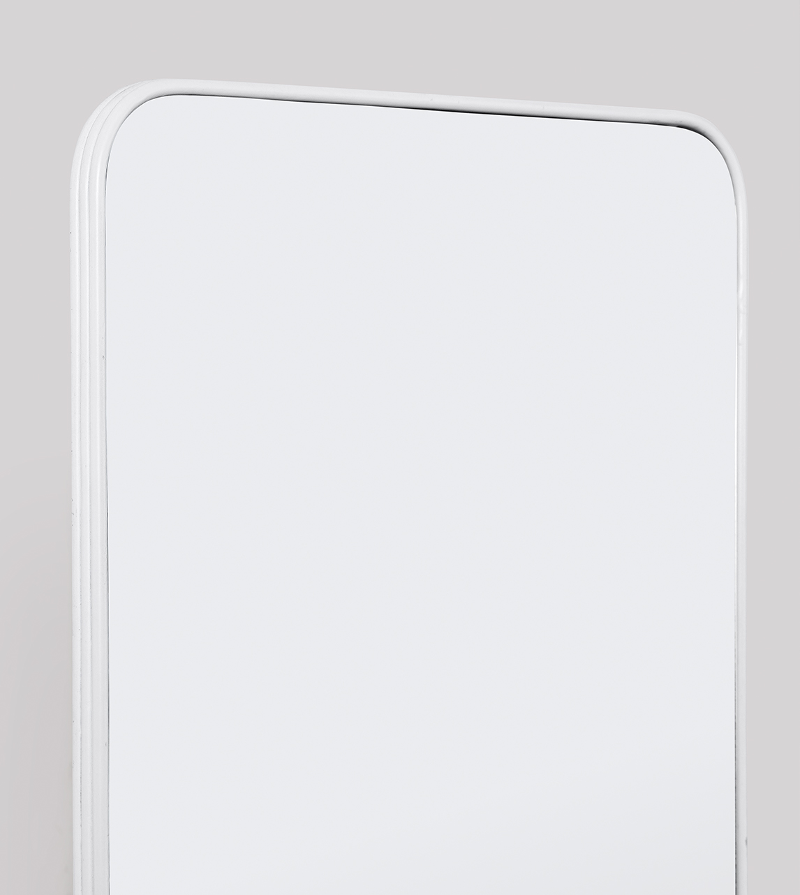 Lark Luxe Mirror in White Steel | Swoon